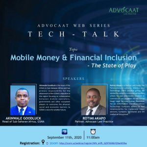 ADVOCAAT WEB SERIES: TECH TALK - MOBILE MONEY AND FINANCIAL INCLUSION ...